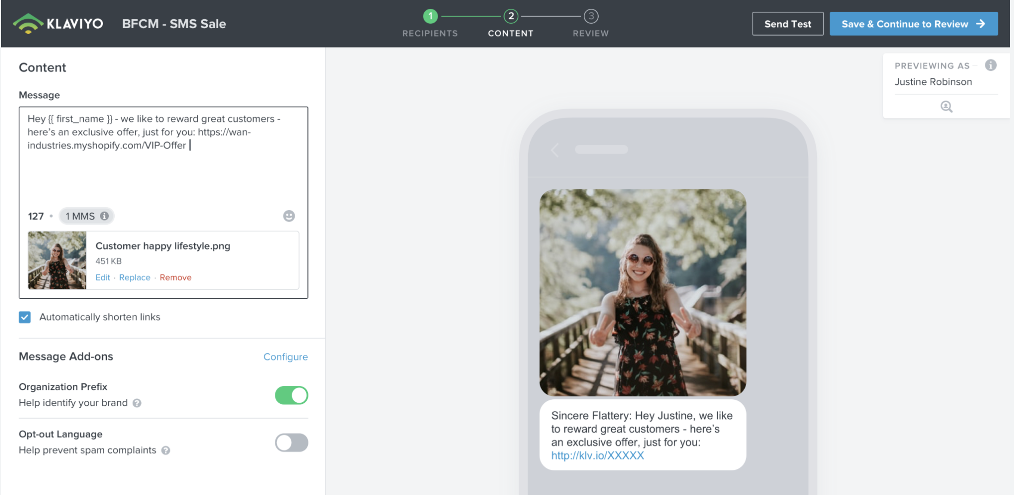 MMS Campaigns with SMS Marketing Platform | Klaviyo Blog