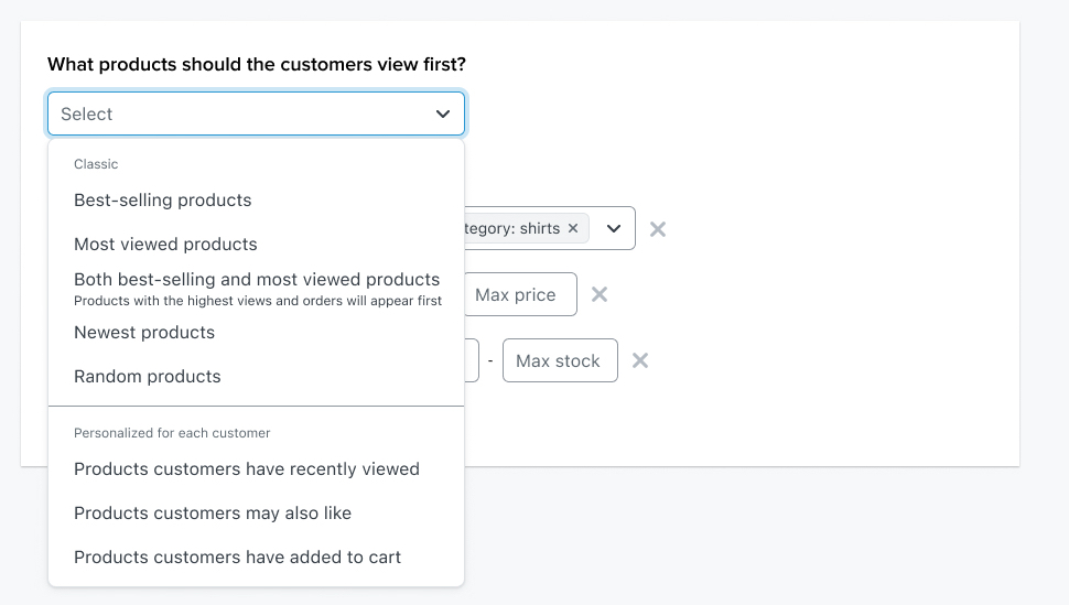 Personalize Product Recommendations | Klaviyo Product Features
