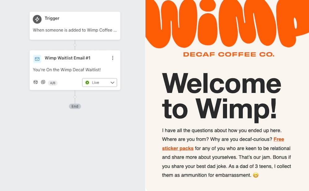 How Wimp Decaf Built with Klaviyo from Day One - Klaviyo