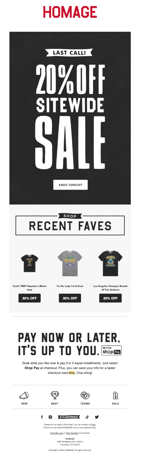 8 Flash Sale Email Template Ideas with Examples - Klaviyo